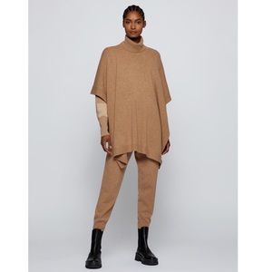 Boss | Jackets & Coats | Hugo Boss Turtleneck Poncho In Virgin Wool And ...